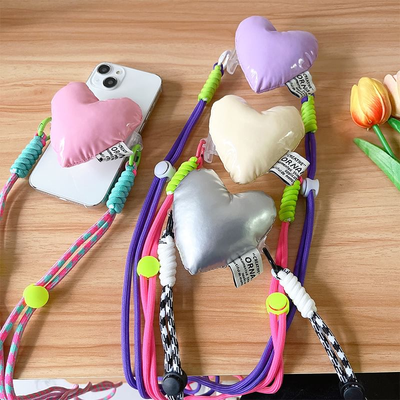 Heart Padded Clip On Phone Lanyard – KawaiiMoriStore