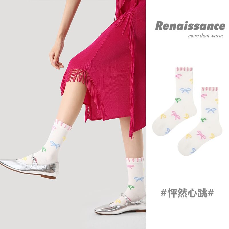 Bow Crew Socks – KawaiiMoriStore