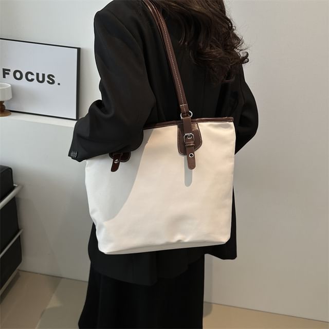 Canvas Two Tone Tote Bag – KawaiiMoriStore