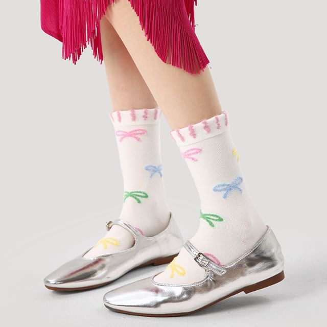 Bow Crew Socks – KawaiiMoriStore