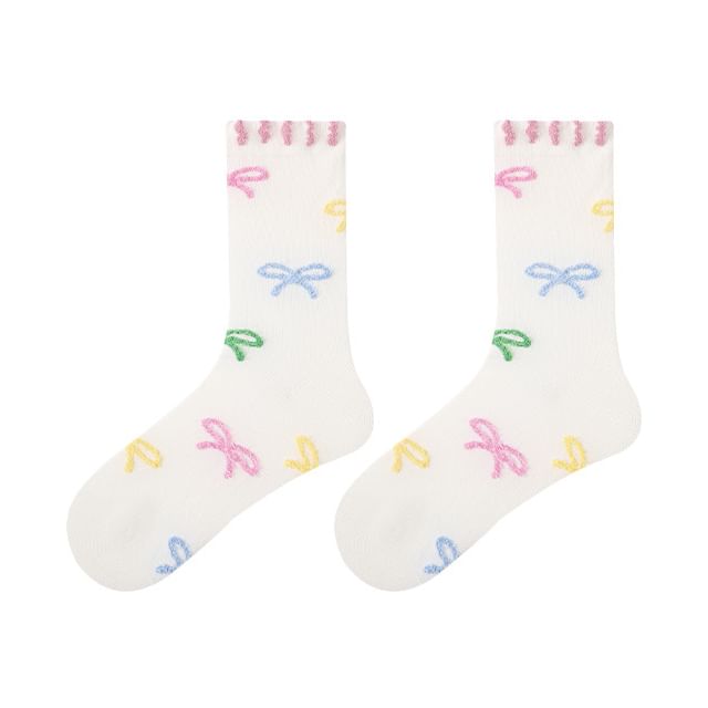 Bow Crew Socks – KawaiiMoriStore