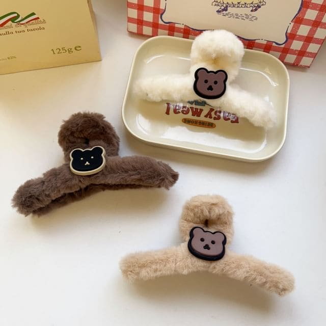 Bear Chenille Hair Clamp – KawaiiMoriStore