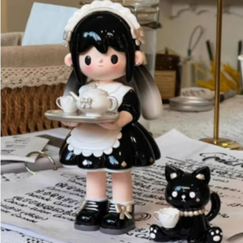 Black Maid and Cat Doll - Lovesickdoe – KawaiiMoriStore
