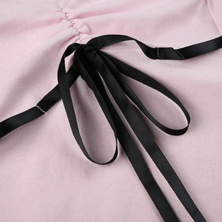 Bow Square Neck Top – KawaiiMoriStore