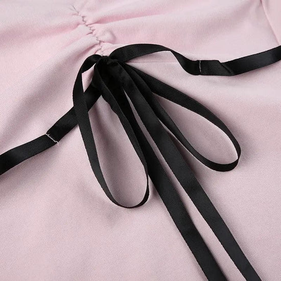 Bow Square Neck Top – KawaiiMoriStore