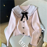 Collared Ribbon Accent Button – KawaiiMoriStore