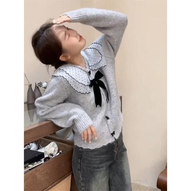 Collared Ribbon Accent Button – KawaiiMoriStore