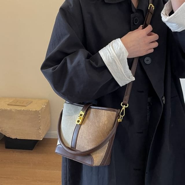 Color Block Bucket Bag – KawaiiMoriStore