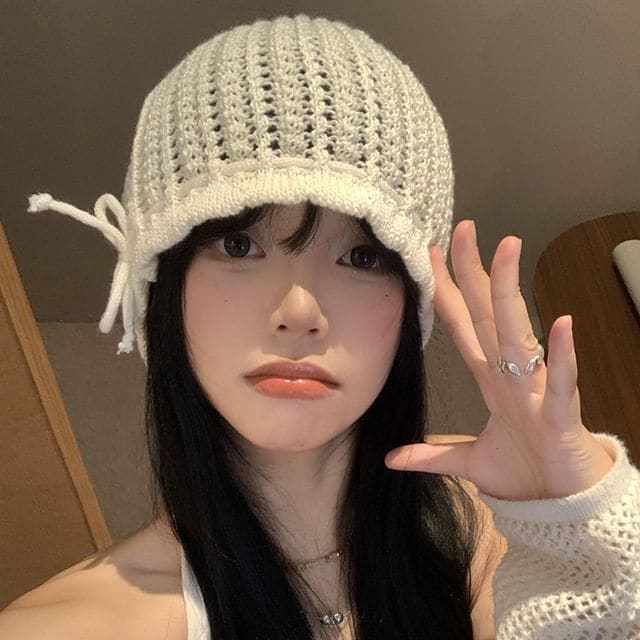 Knit Bonnet Hat – KawaiiMoriStore