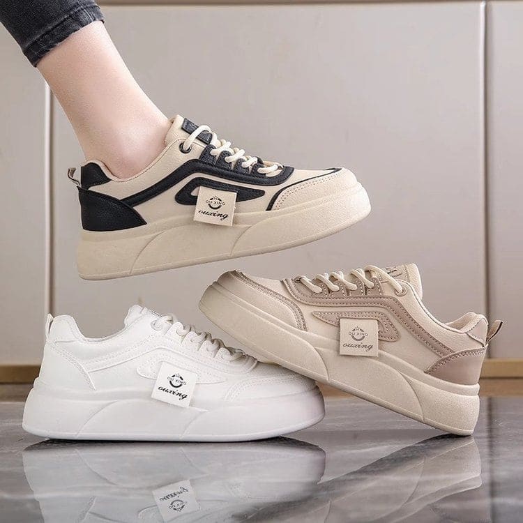 Lettering Label Platform Sneakers – KawaiiMoriStore