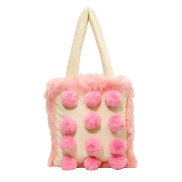 Pink Plush Ball Bag – KawaiiMoriStore