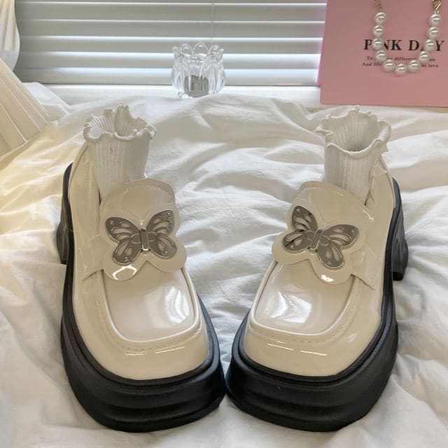 Platform Butterfly Loafers – KawaiiMoriStore