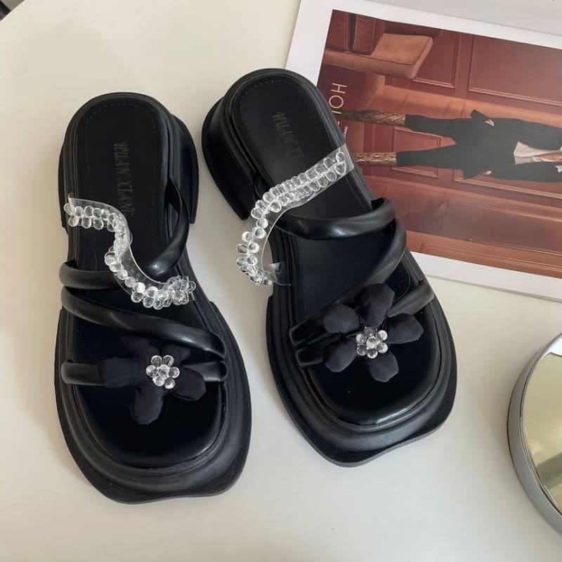 Platform Flower Sandals – KawaiiMoriStore