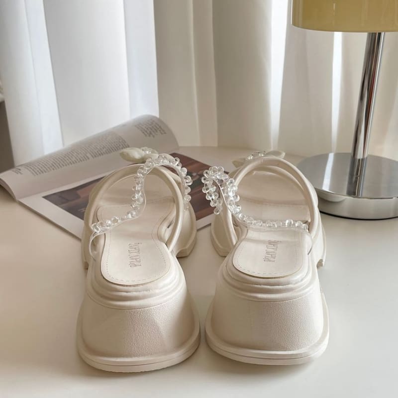 Platform Flower Sandals – KawaiiMoriStore