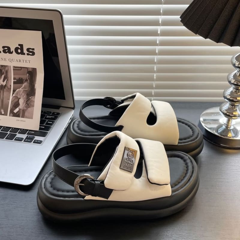 Platform Two Tone Sandals – KawaiiMoriStore