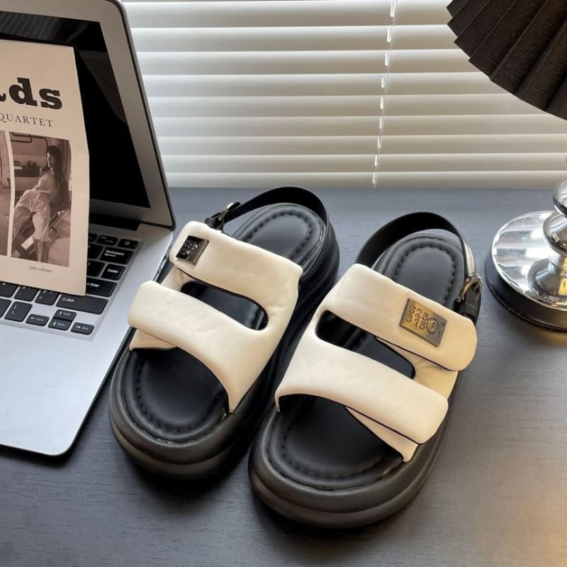 Platform Two Tone Sandals – KawaiiMoriStore