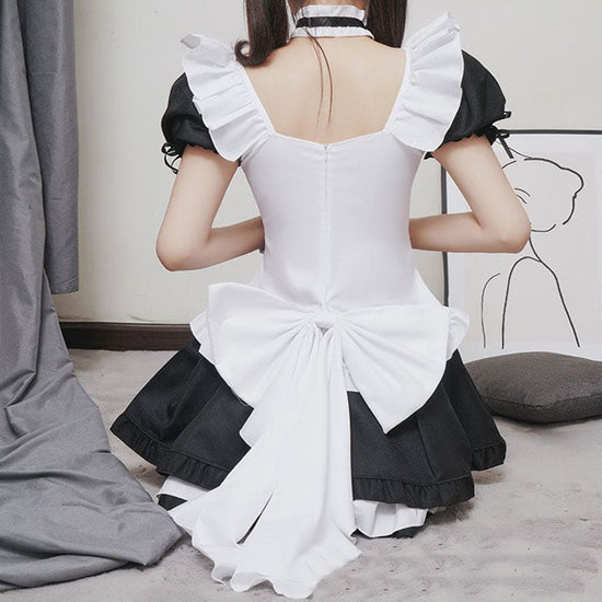 Princess Maid Bow Tie Costume Top Skirt Set – KawaiiMoriStore