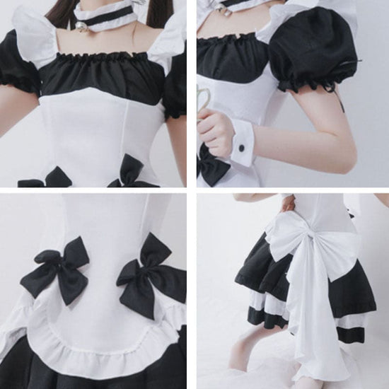 Princess Maid Bow Tie Costume Top Skirt Set – KawaiiMoriStore
