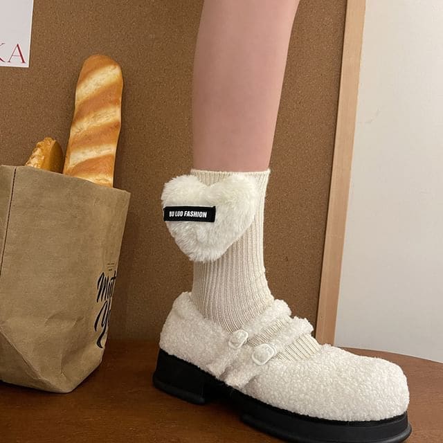 Puffed Heart Socks – KawaiiMoriStore