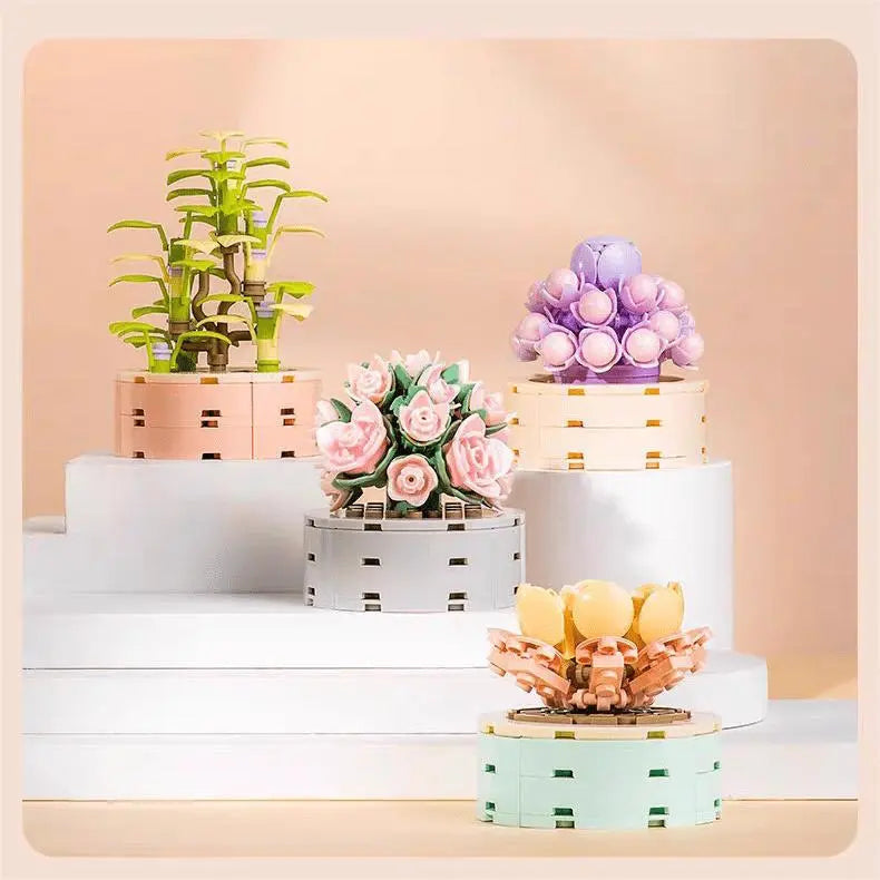 Succulent Potted Plants Building Blocks – KawaiiMoriStore