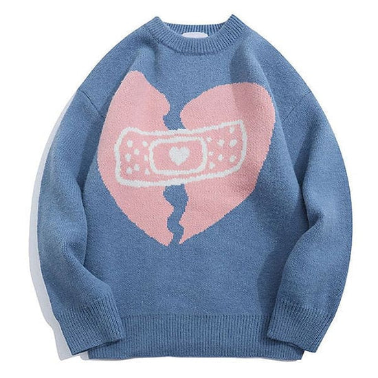 Sweat Broken Heart Sweater – KawaiiMoriStore