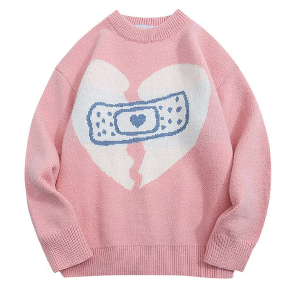 Sweat Broken Heart Sweater – KawaiiMoriStore