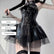 Sweet Black Red Devil Queen PU Dress K19111 – KawaiiMoriStore