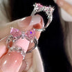 Pink Bow Ring - Lovesickdoe – KawaiiMoriStore