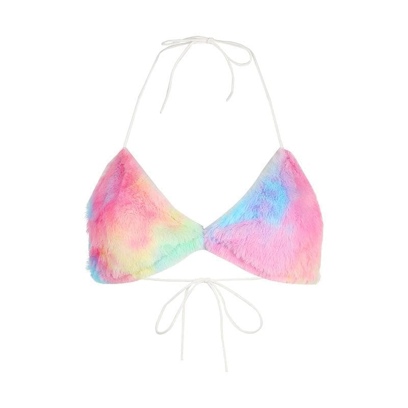 Sweet Rainbow Fluffy Lingerie Skirt Set MK14443 – KawaiiMoriStore